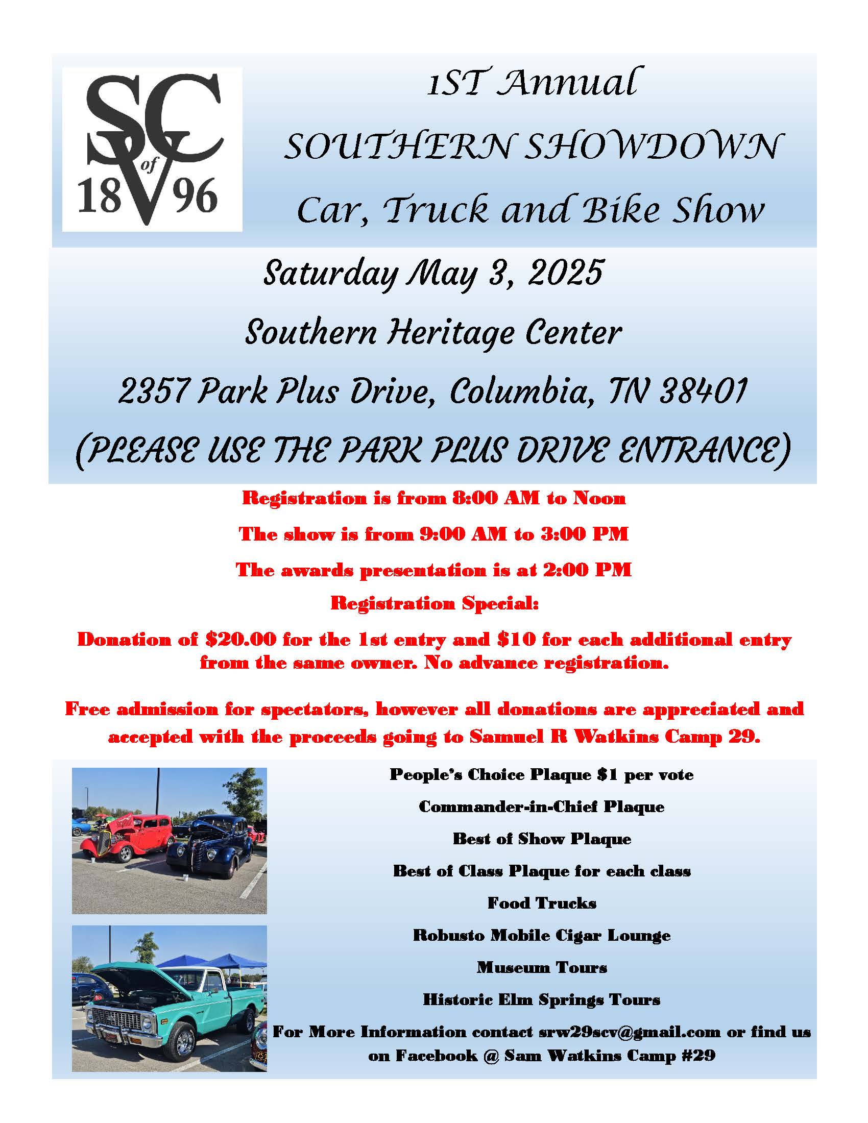 Samuel R. Watkins Camp 29, Sons of Confederate Veterans – Columbia ...